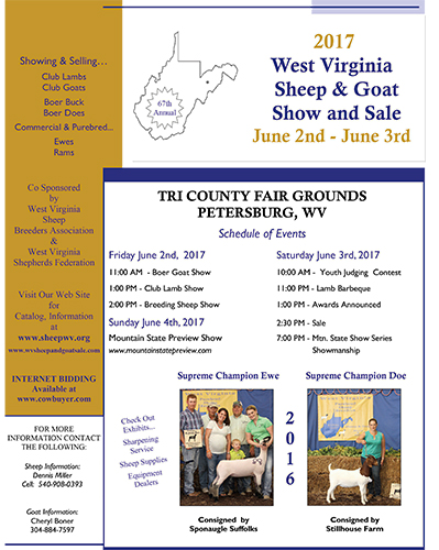 West Virginia Sheep and Goat Sale :: Entry Forms